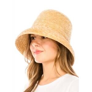QUEENS INC | Accessories | New Queens Inc Fanny Wheat Straw Bucket Hat ...